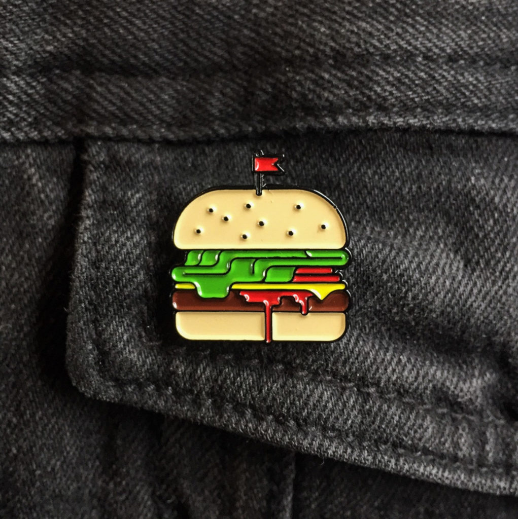 Sushi Soy Fish Pin – Food Enamel Pin Badge Accessory by Things by us