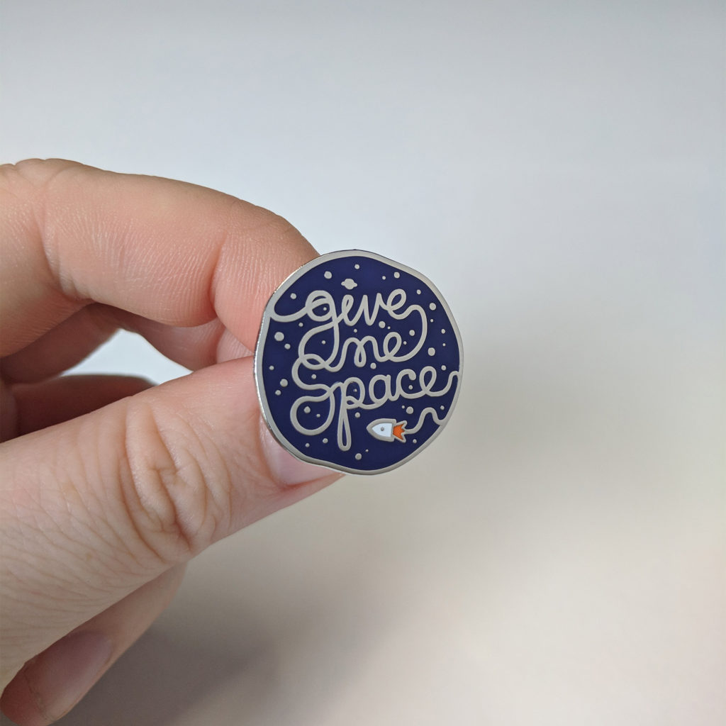 Give Me Space – Enamel Pin Badge by Things by us