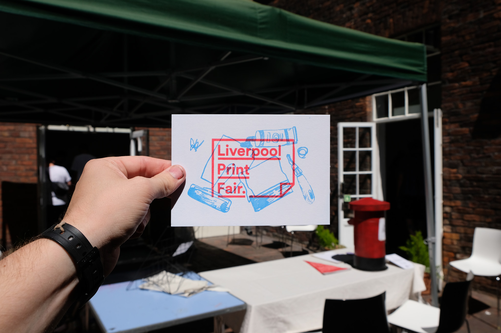 Our postcard workshop at Liverpool Print Fair – Things by us
